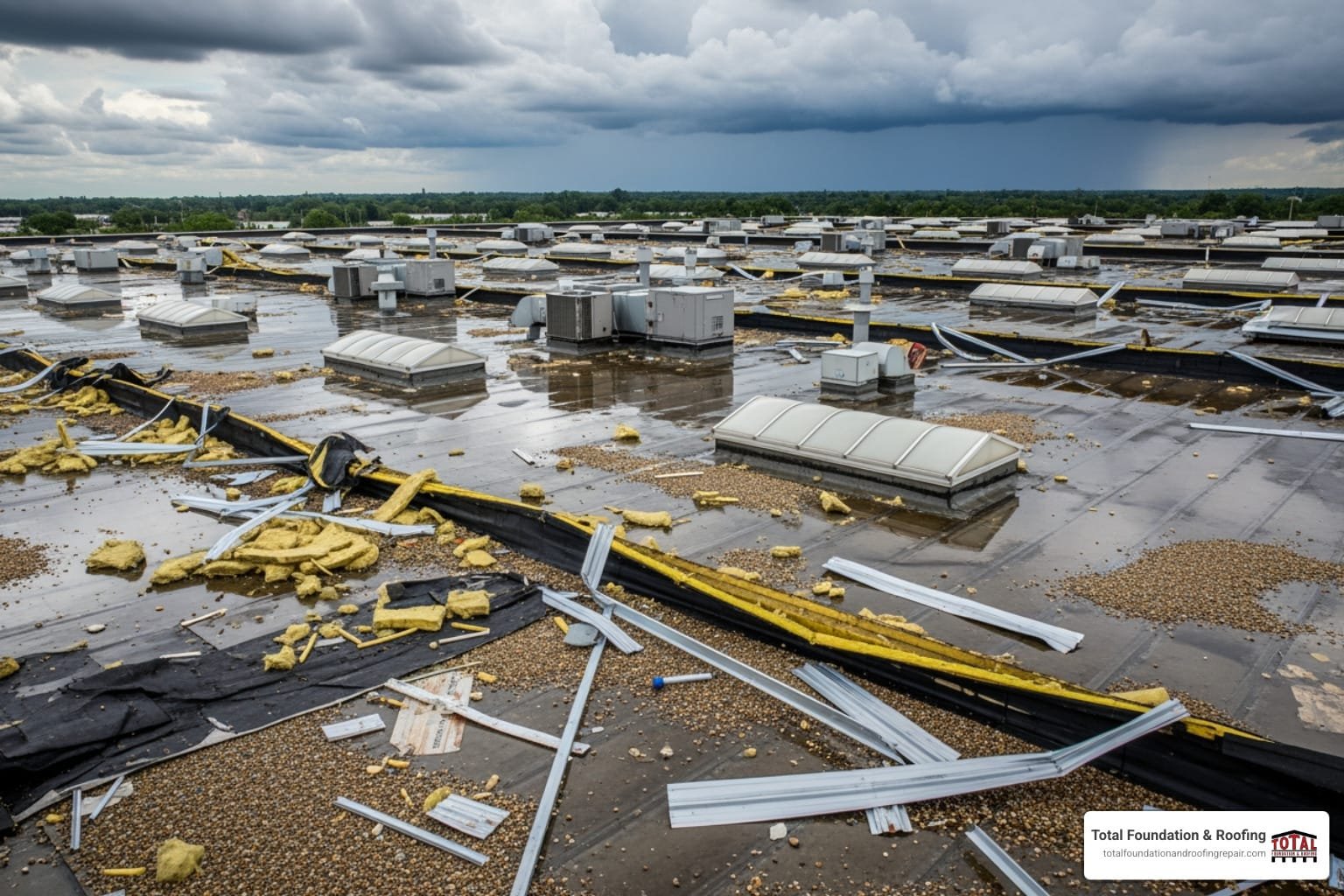 Stormy Weather Ahead: A Guide to Flat Roof Damage Detection - Total ...